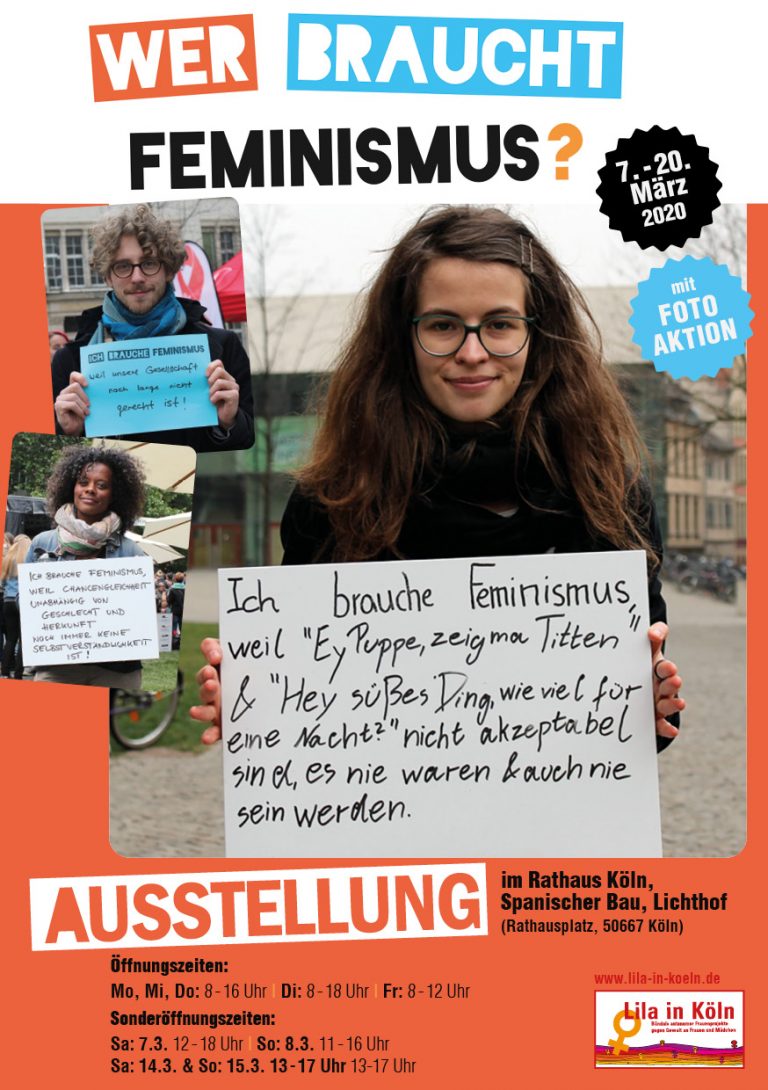Ausstellung vom 7. – 20. März 2020 – LILA IN KÖLN